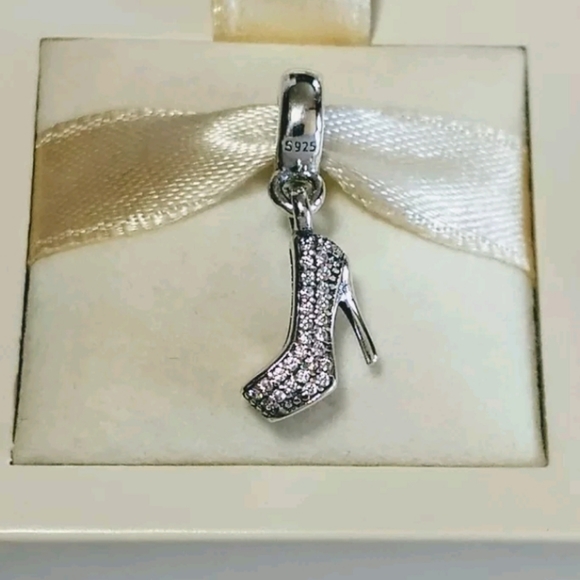 Pandora | Jewelry | Pandora Sparkling Stiletto Dangle Charm | Poshmark